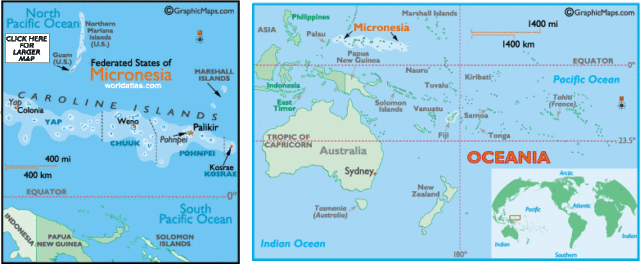 Pohnpei Location Map | Joe's Scuba Shack